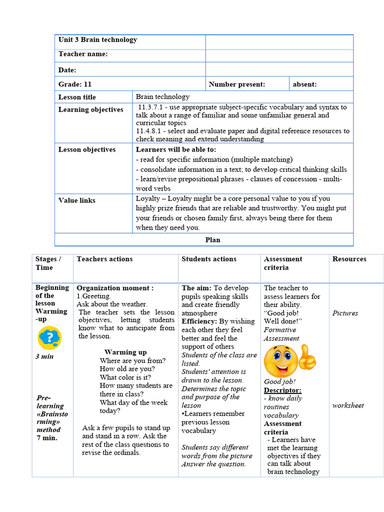 Unit 3 Brain Technology | PDF | Cognitive Psychology | Neuroscience