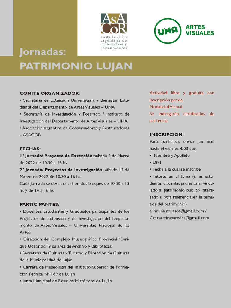 Programa Jornadas | PDF | Museo | Museología