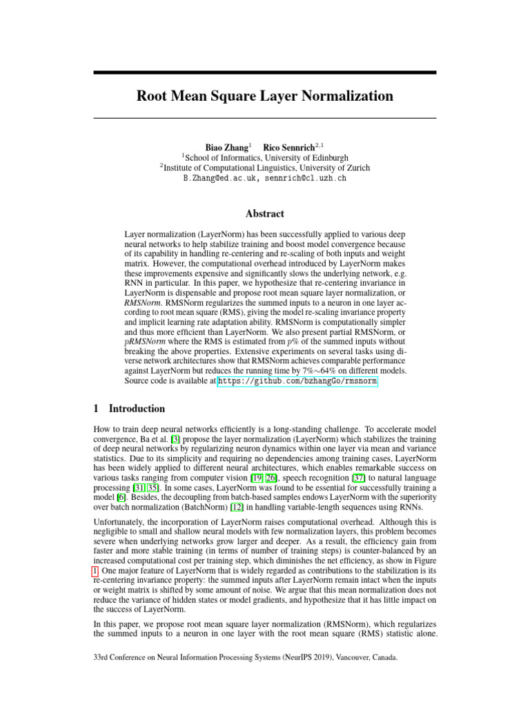 Norm Pdf Artificial Neural Network Deep Learning