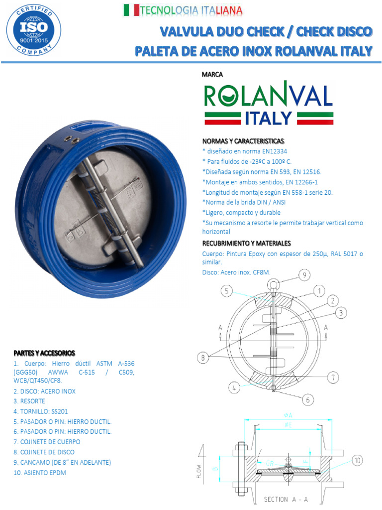 Check Disco / Duo Check Disco Acero Inox | PDF