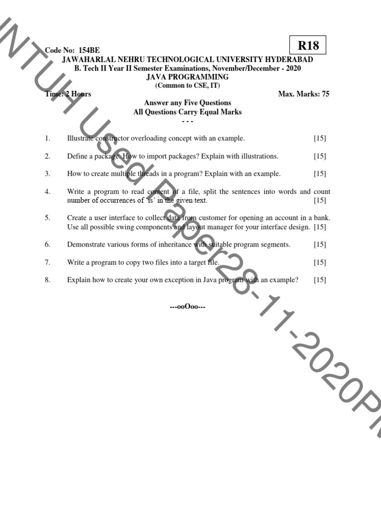 Java PreviousPapers | PDF | Java (Programming Language) | Class ... Java PreviousPapers | PDF | Java (Programming Language) | Class ...