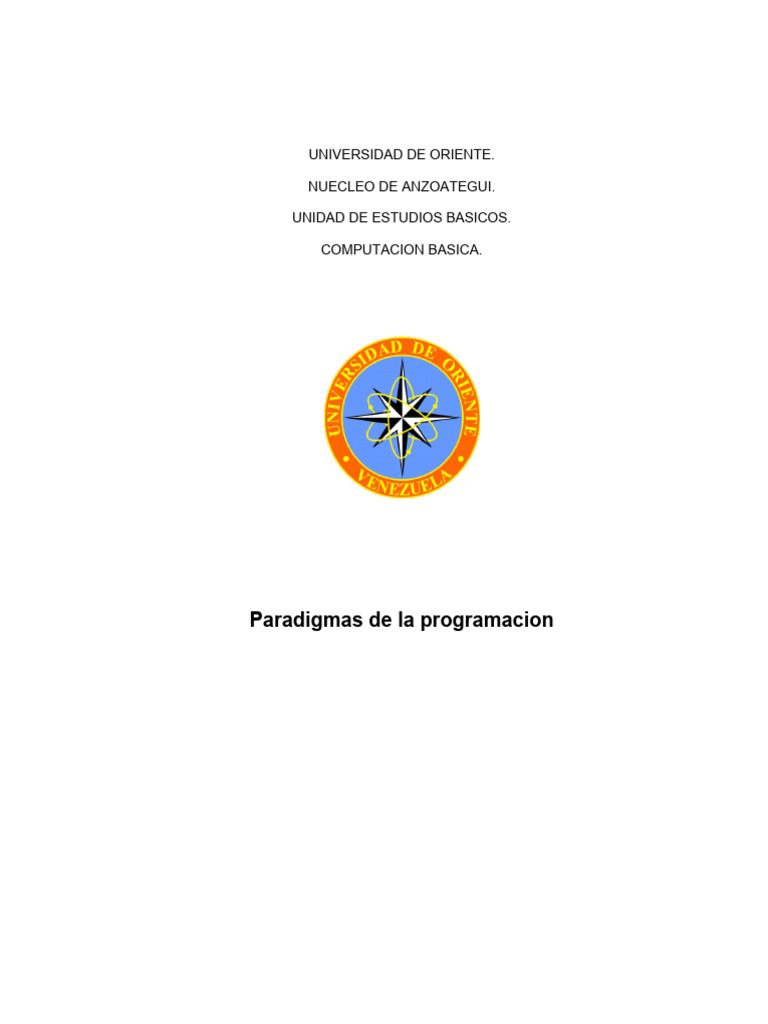 Paradigma de Programacion | PDF | Computadoras | Tecnología e ingeniería