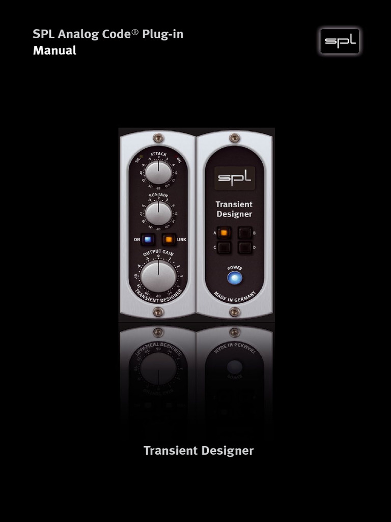 SPL Transient Designer Manual | PDF | Microphone | Sound Technology