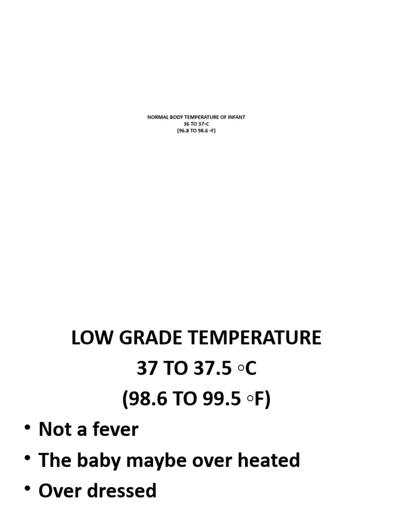 Infants Body Temperature | PDF | Wellness