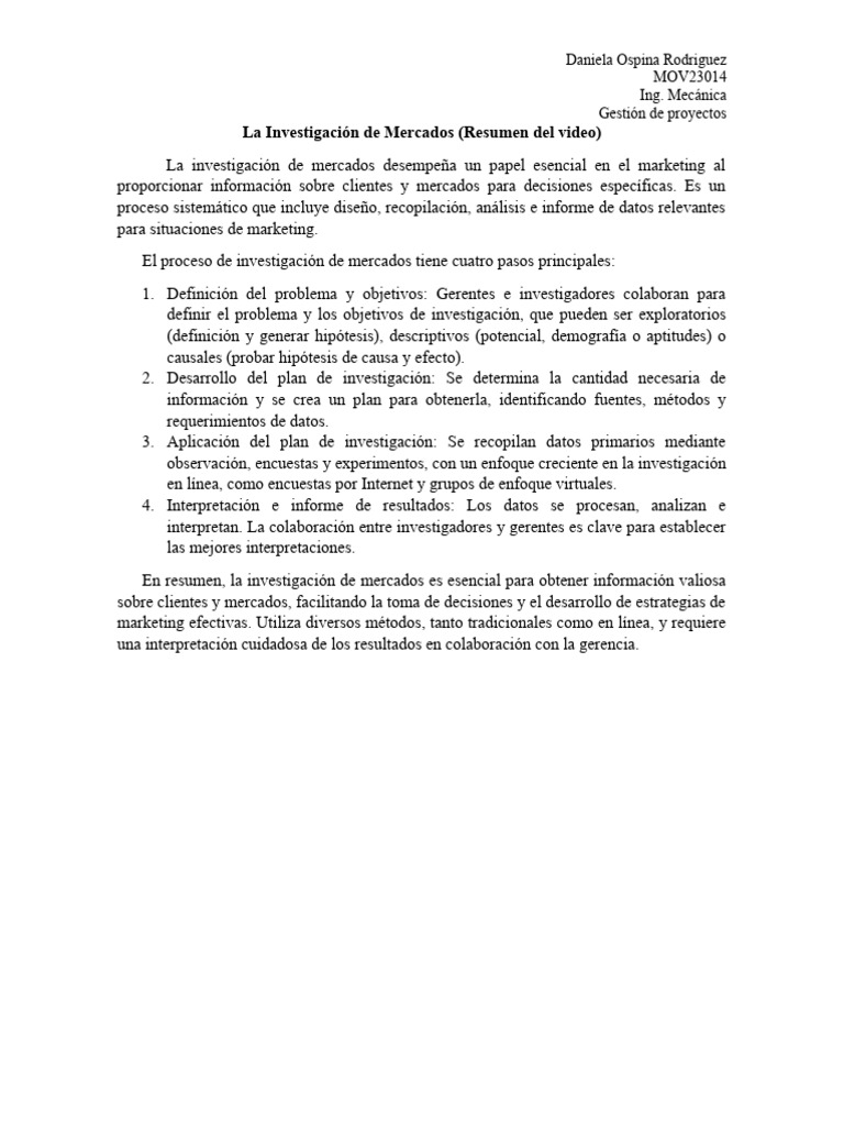 Presentación - Daniela Ospina | PDF | Investigación de mercado | Marketing