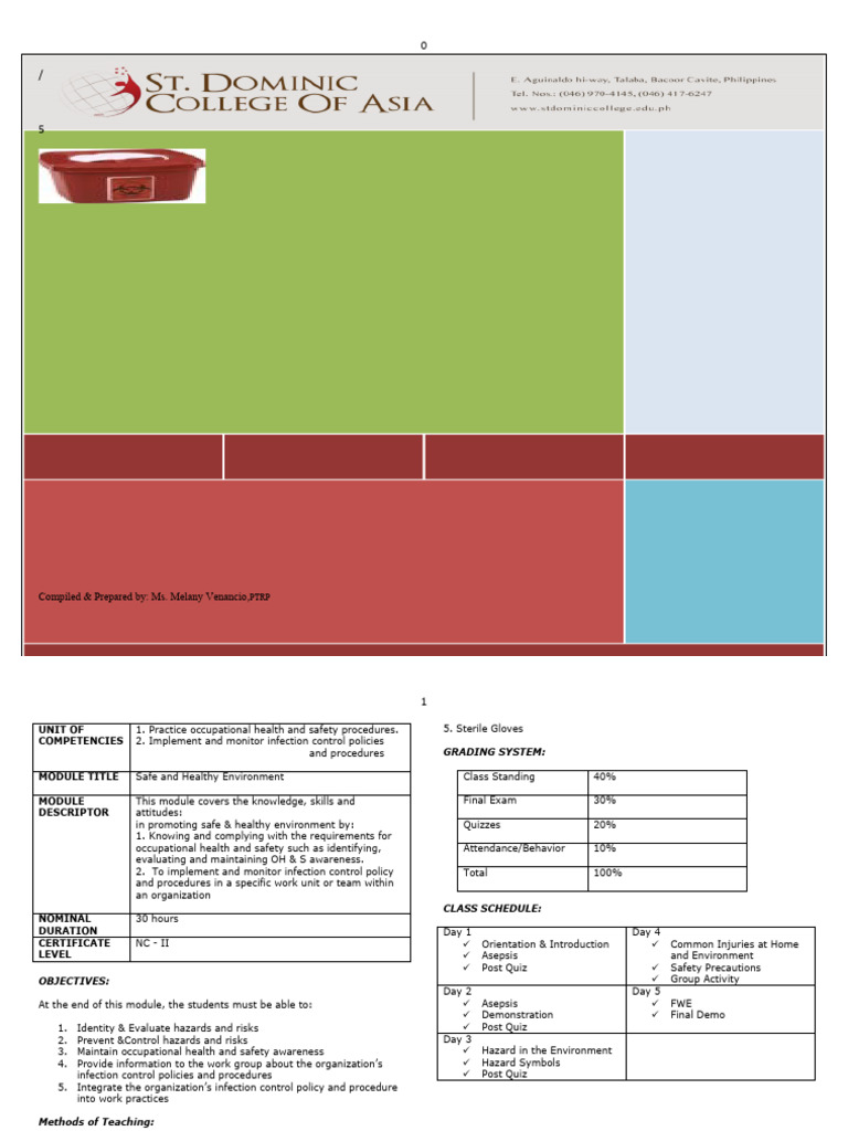 Safe Healthy Lec | PDF | Infection | Hand Washing