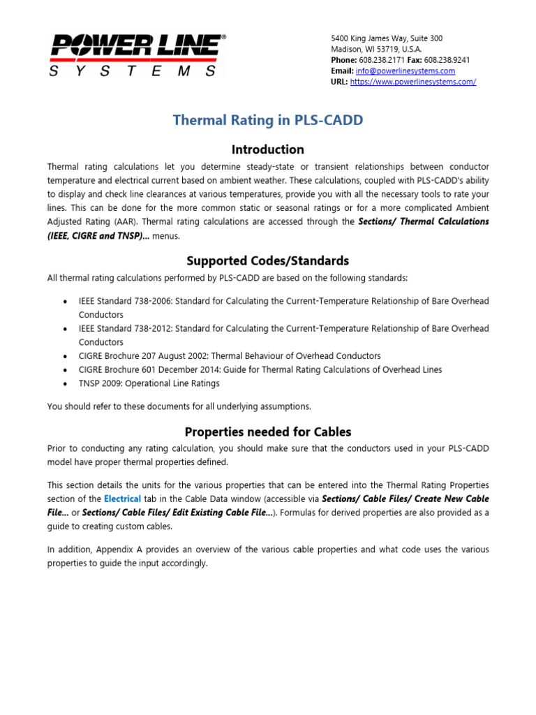 Thermal Rating | PDF | Steady State | Electrical Resistivity And ...