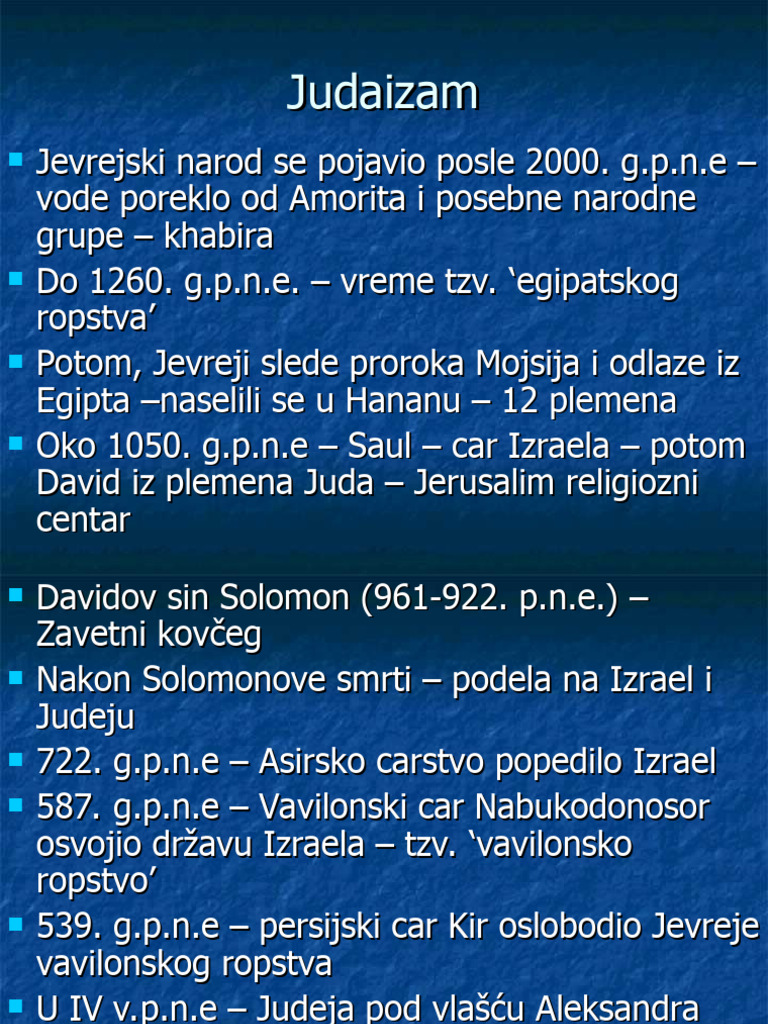 Judaizam I Hrišćanstvo | PDF