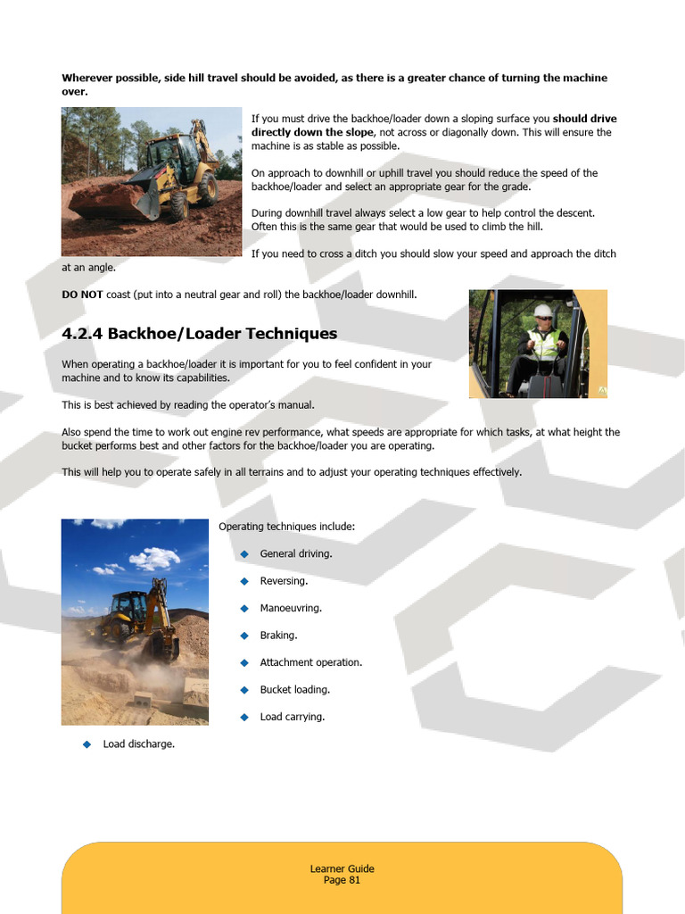 10 Day Plant Course Learner Guide V1 Part 2 | PDF | Loader (Equipment) | Manufactured Goods