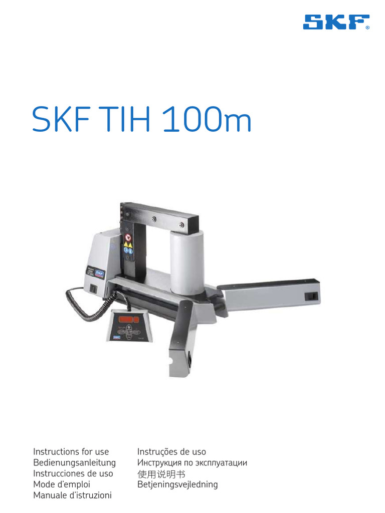 SKF TIH 100m Induction Heater Manual | PDF | Inductor | Electrical ...