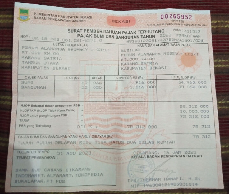 Dokumen-WPS Office PBB Bekasi | PDF