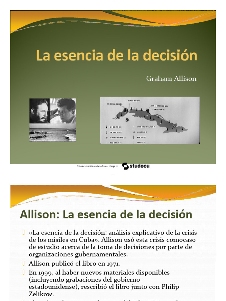La Esencia de La Decision | PDF
