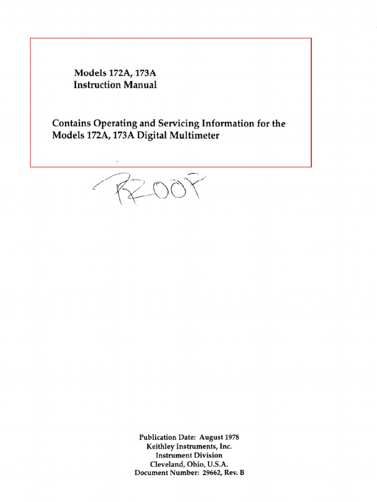 29662B (Model172A, 173A) | PDF | Fuse (Electrical) | Rechargeable Battery