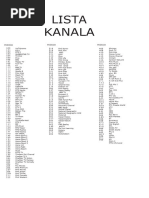 DSTV Compact Package Channels | PDF | Broadcasting | Television Network