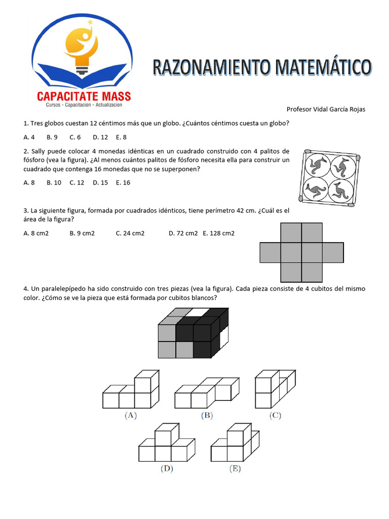 Practica Raz Matematico | PDF