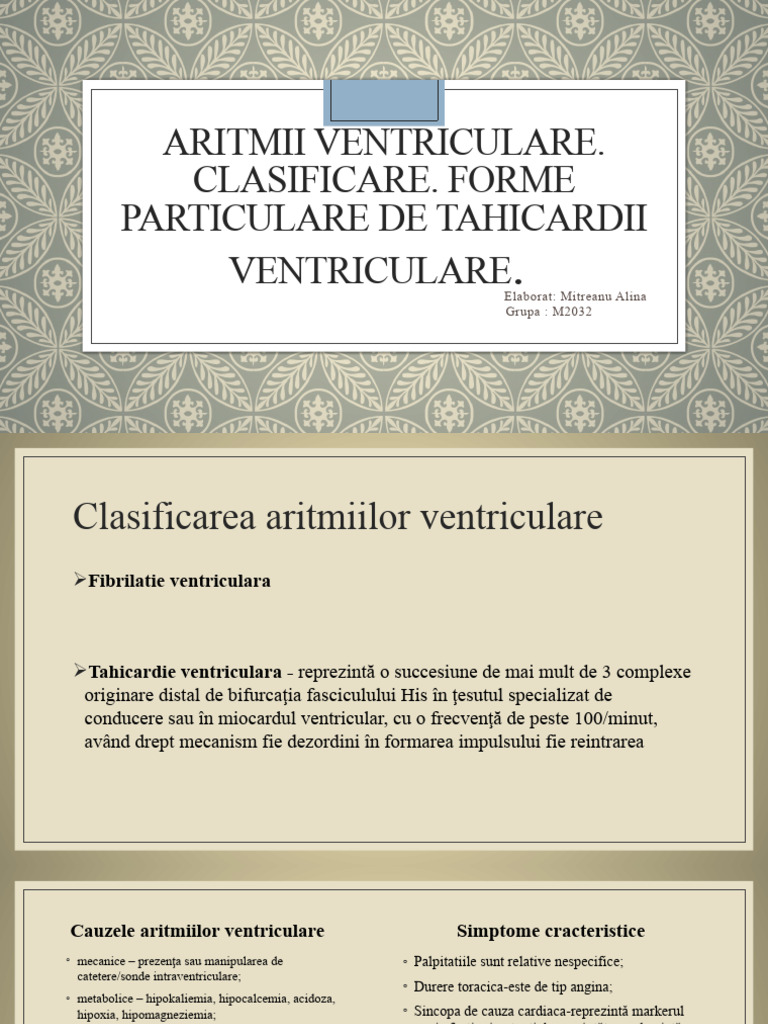 Aritmii Ventriculare | PDF