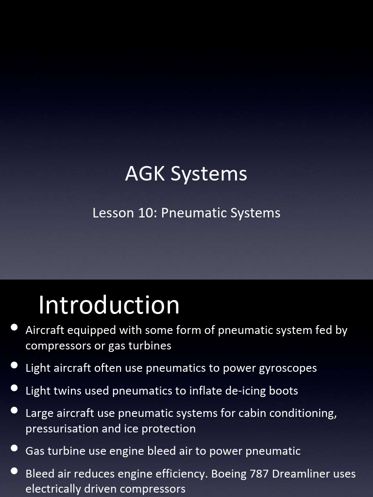 Systems 10 Pneumatic Systems PDF | PDF | Engines | Gas Turbine