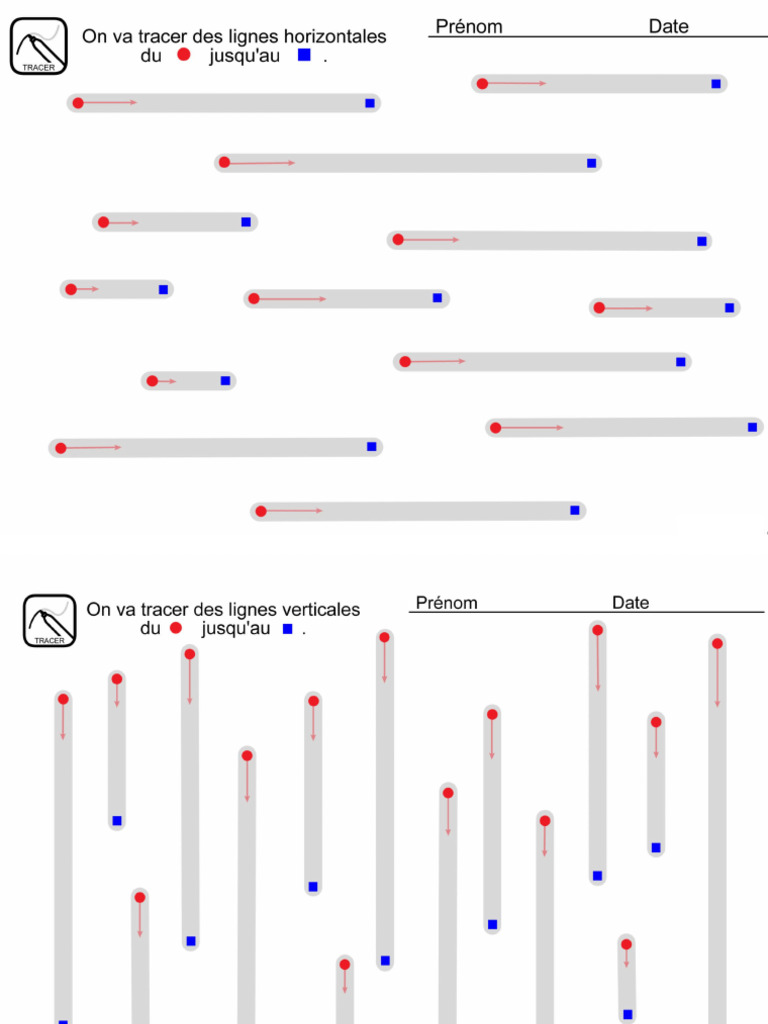 Entrainement Lignes Horizontales Et Verticales - MS | PDF