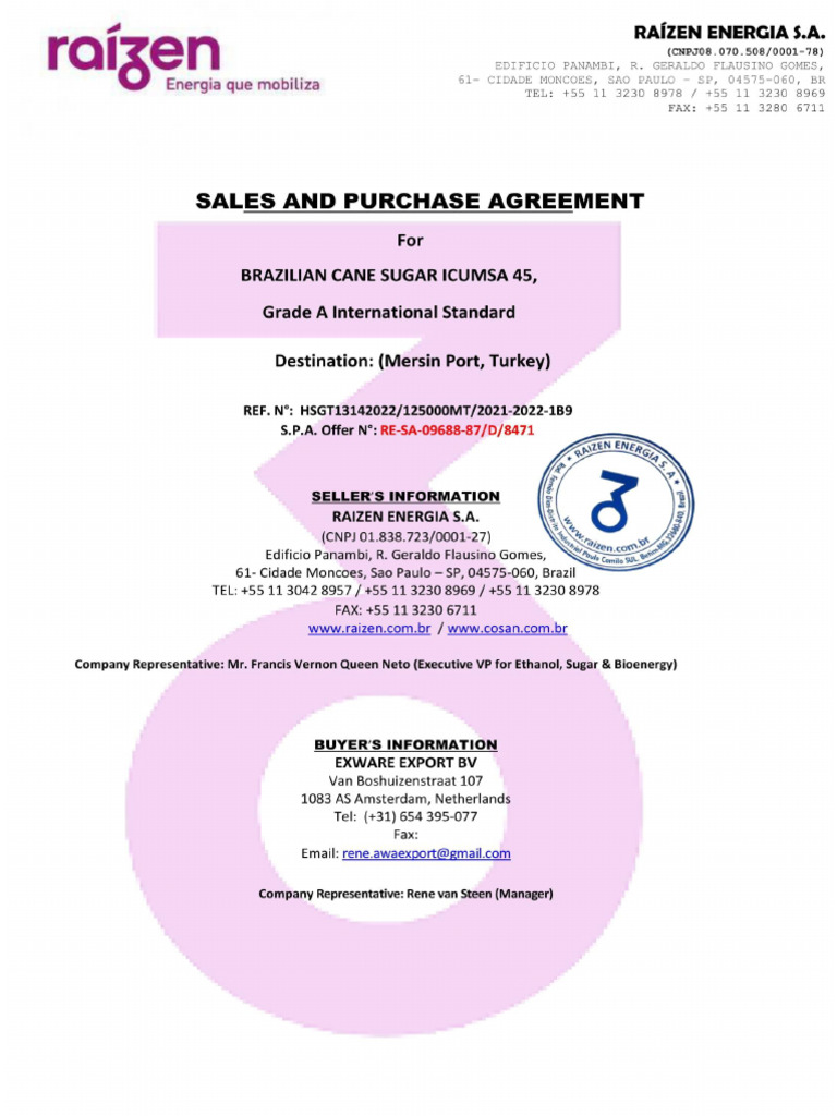Raizen Energia S.A. - S.P.A.-2.1 | PDF