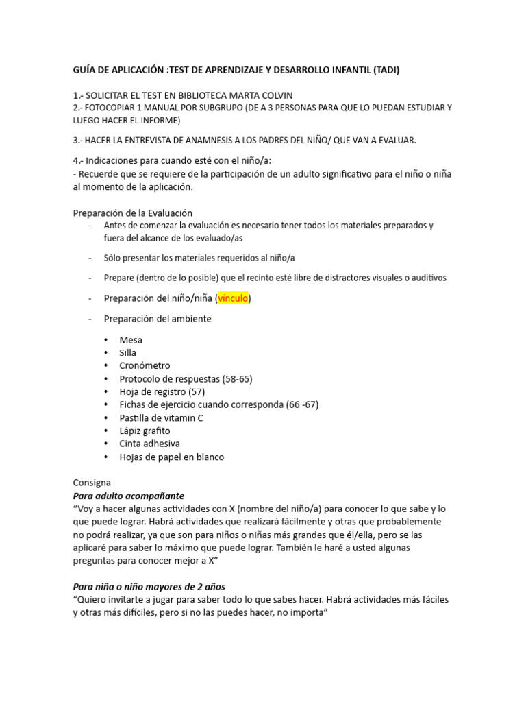 Guia Aplicación Tadi 2023 | PDF