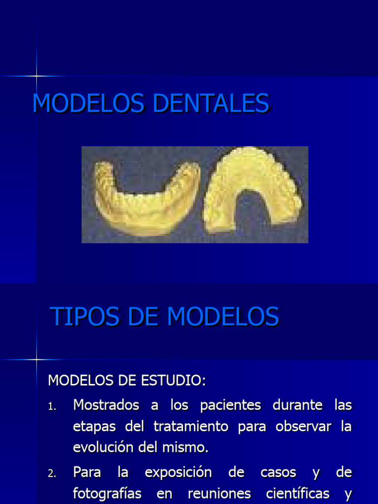 Tipos de Modelos Dentales | PDF | Ortodoncia | Agua