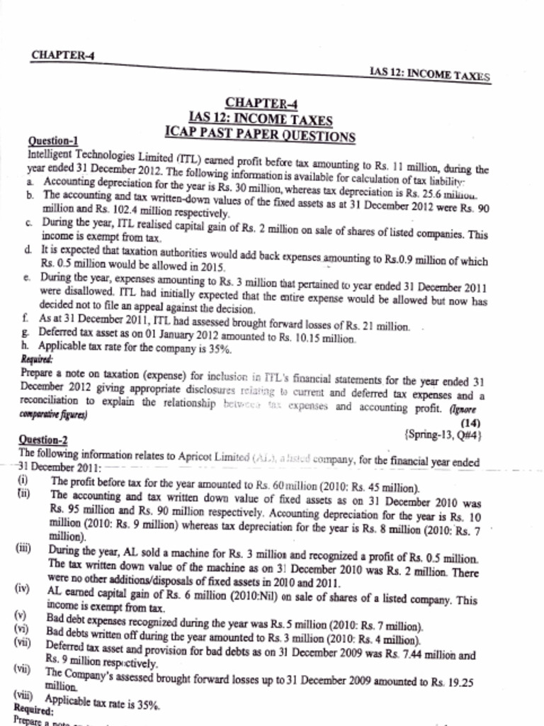 Ias 12 Income Taxes-2020 | PDF