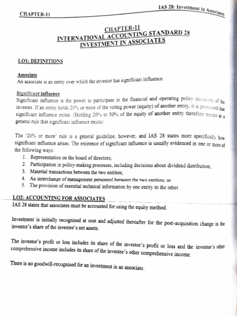 Ias 28 Investment in Associates-2020 | PDF