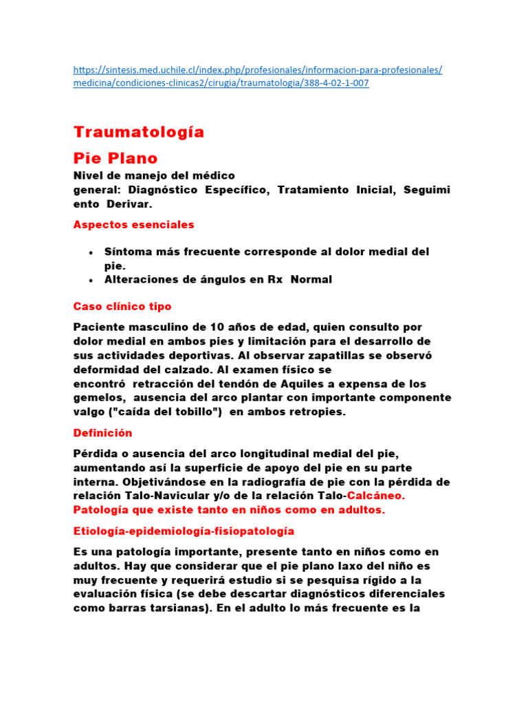 Grupo - Pies Planos y Talgía | PDF | Pie | Dedo del pie