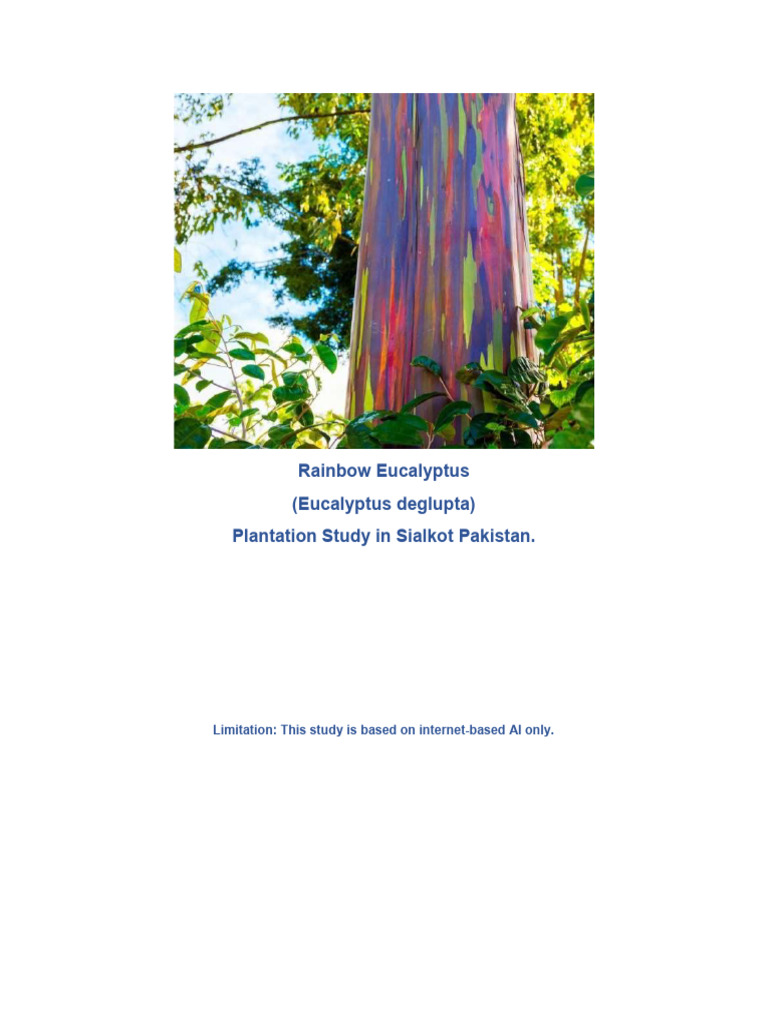 Rainbow Eucliptus | PDF | Soil | Mulch