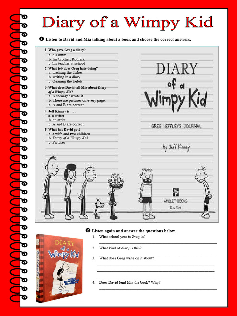 Diary of A Wimpy Kid Tests 70673 | PDF