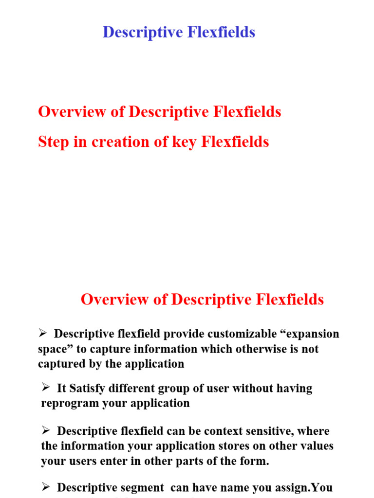 DFF Flexfields | Download Free PDF | Computer Architecture | Data