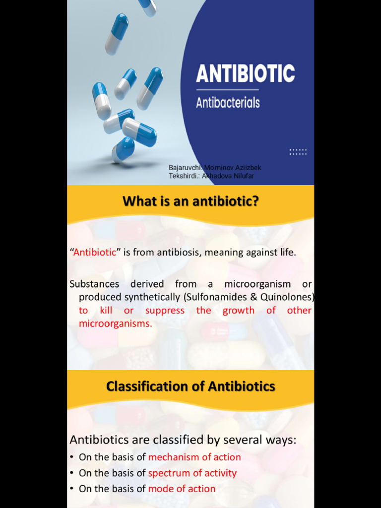 Antibiotics | PDF