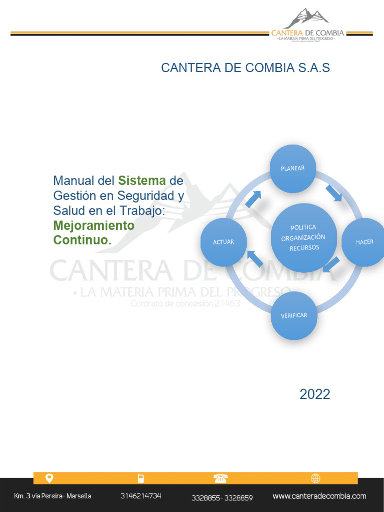 Manual de SST | PDF | Seguridad y salud ocupacional | Valores