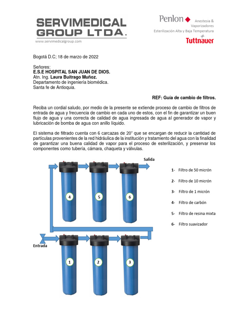 Guia de Instalación de Filtros | PDF | Agua | Ciencias fisicas