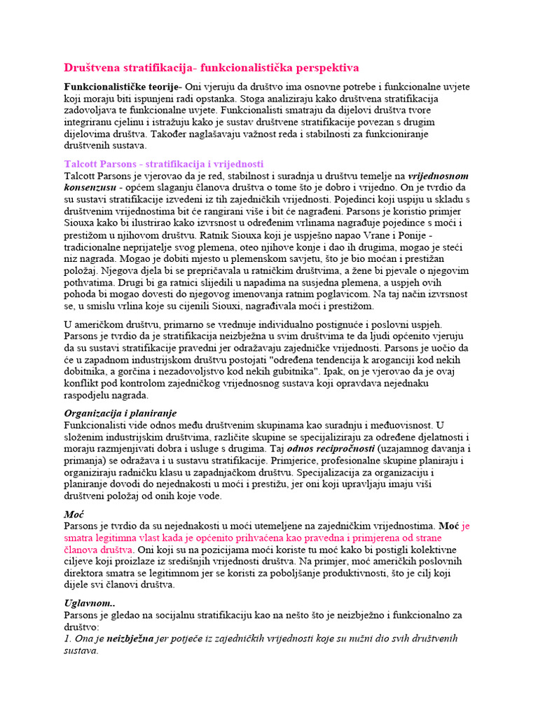 Završni Skripta - Sociologija | PDF