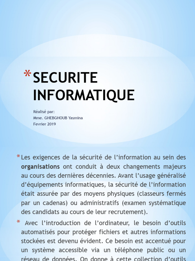 Securite Informatique | PDF | Logiciel malveillant | Logiciel antivirus