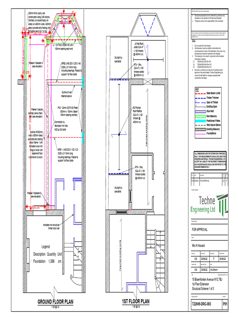 051 - Structural Engineer Drawings - 2022.11.18 | PDF | Framing ...