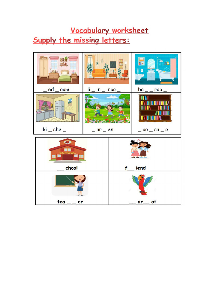 G1 Vocabulary - Worksheet | PDF