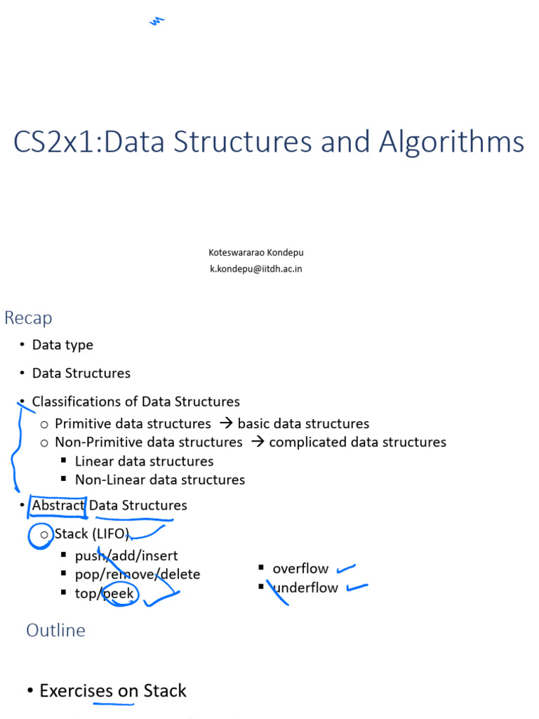 CS2x1 DSA Spring 2023 L2 | PDF | Computer Programming | Software Engineering