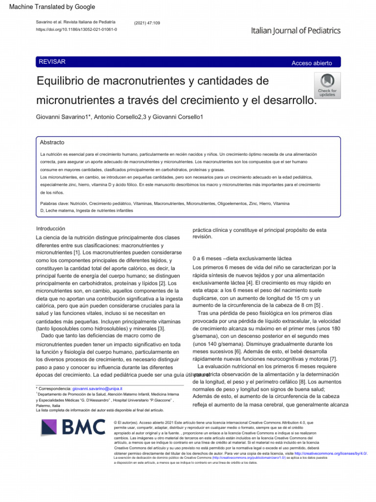 Macronutrient Balance and Micronutrient Amounts Through Growth and ...