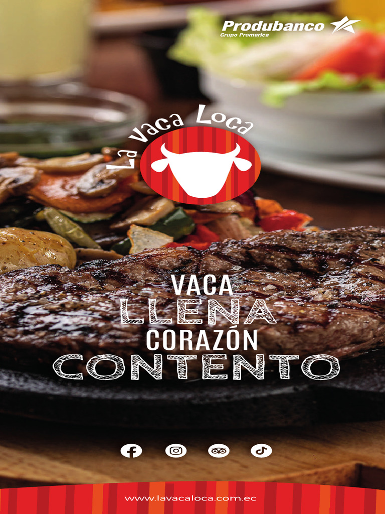 Menu La Vaca Loca 2023 | PDF