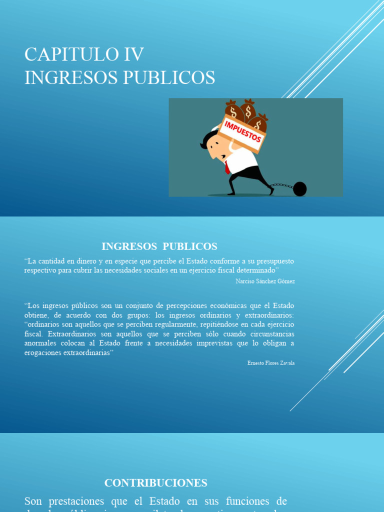 Ingresos Publicos | PDF | Impuestos | Estado (política)