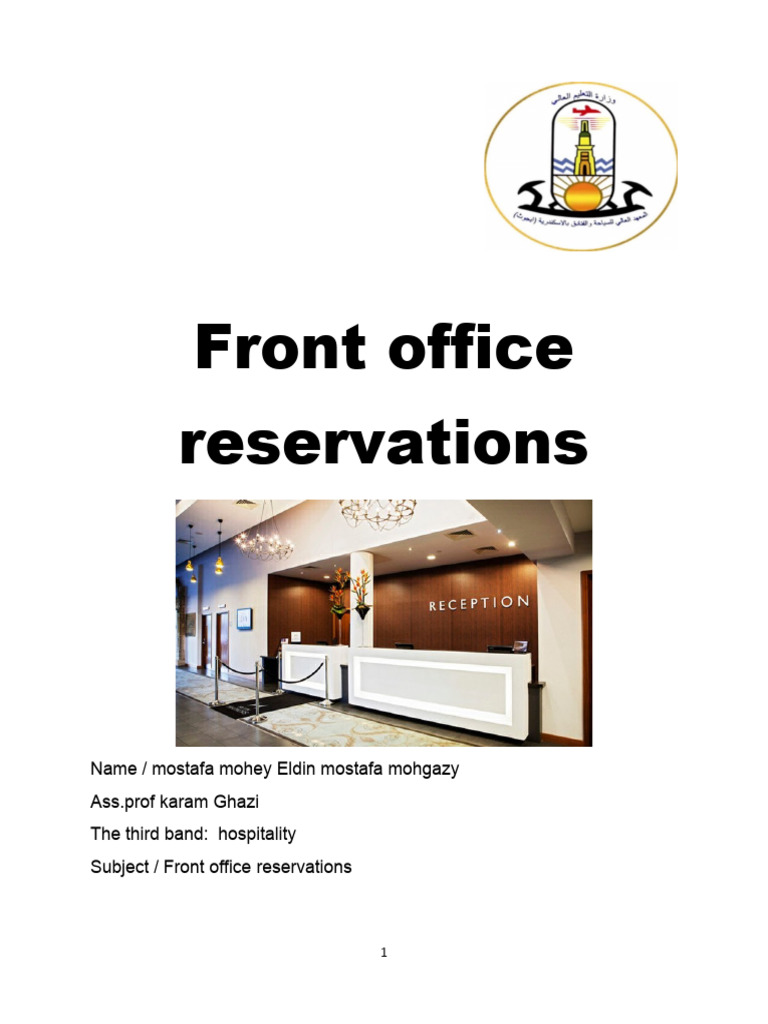Front Office Reservations | PDF | Hotel | Service Industries