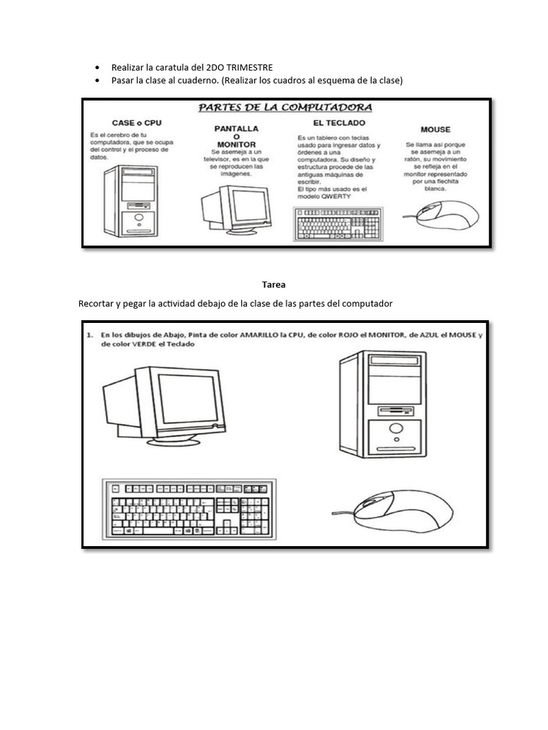 Las Partes Del Computador 2do | PDF