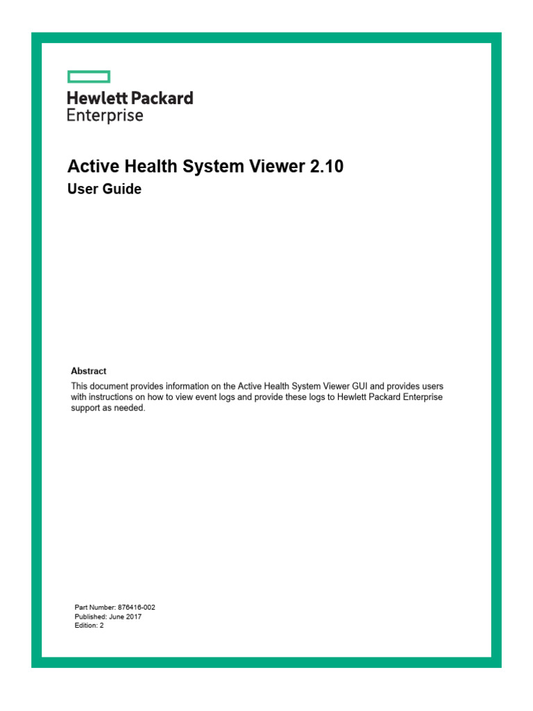 Active Health System Viewer 2.10 | PDF | Command Line Interface | Booting