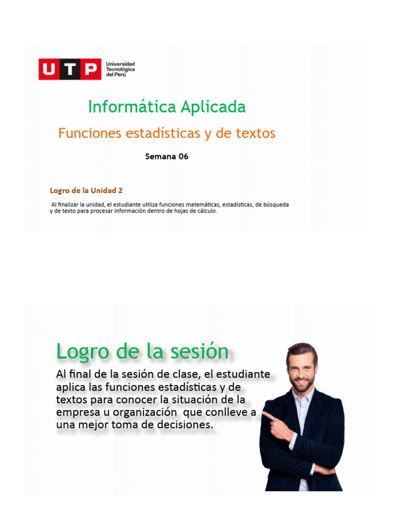 S06 S1 Material Pdf Estadísticas Informática