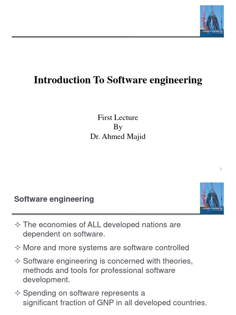 Lec 1 | PDF | Software | Engineering