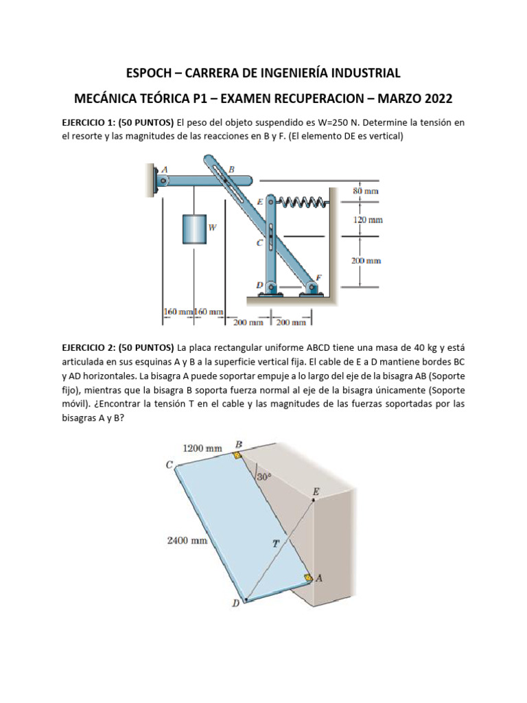 Ex Recuperac Mec Teor | PDF