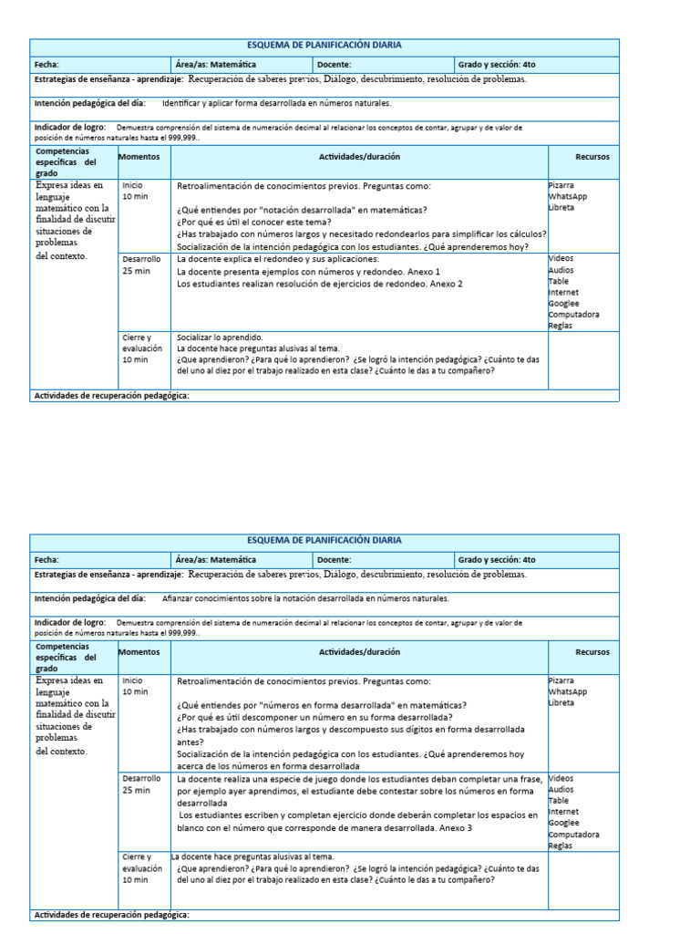 3 - Actividades 4to, Forma Desarrollada y Números Pares o Impares | PDF ...