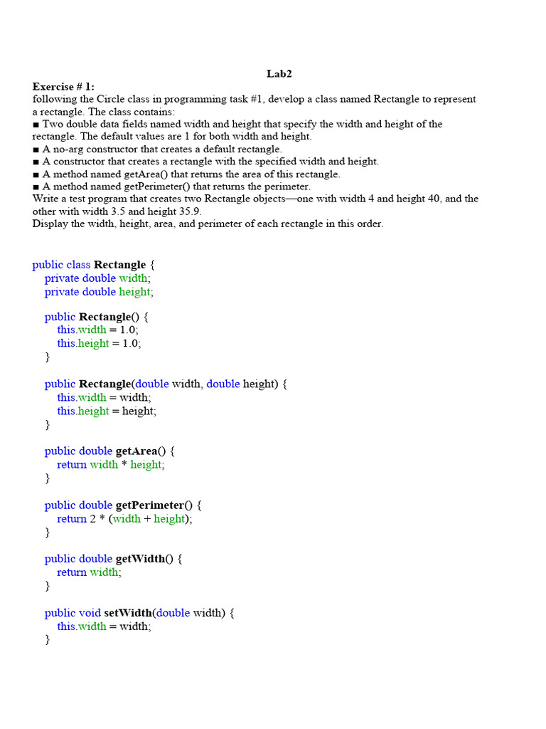 Lab2&3 Solution | PDF | Method (Computer Programming) | Length